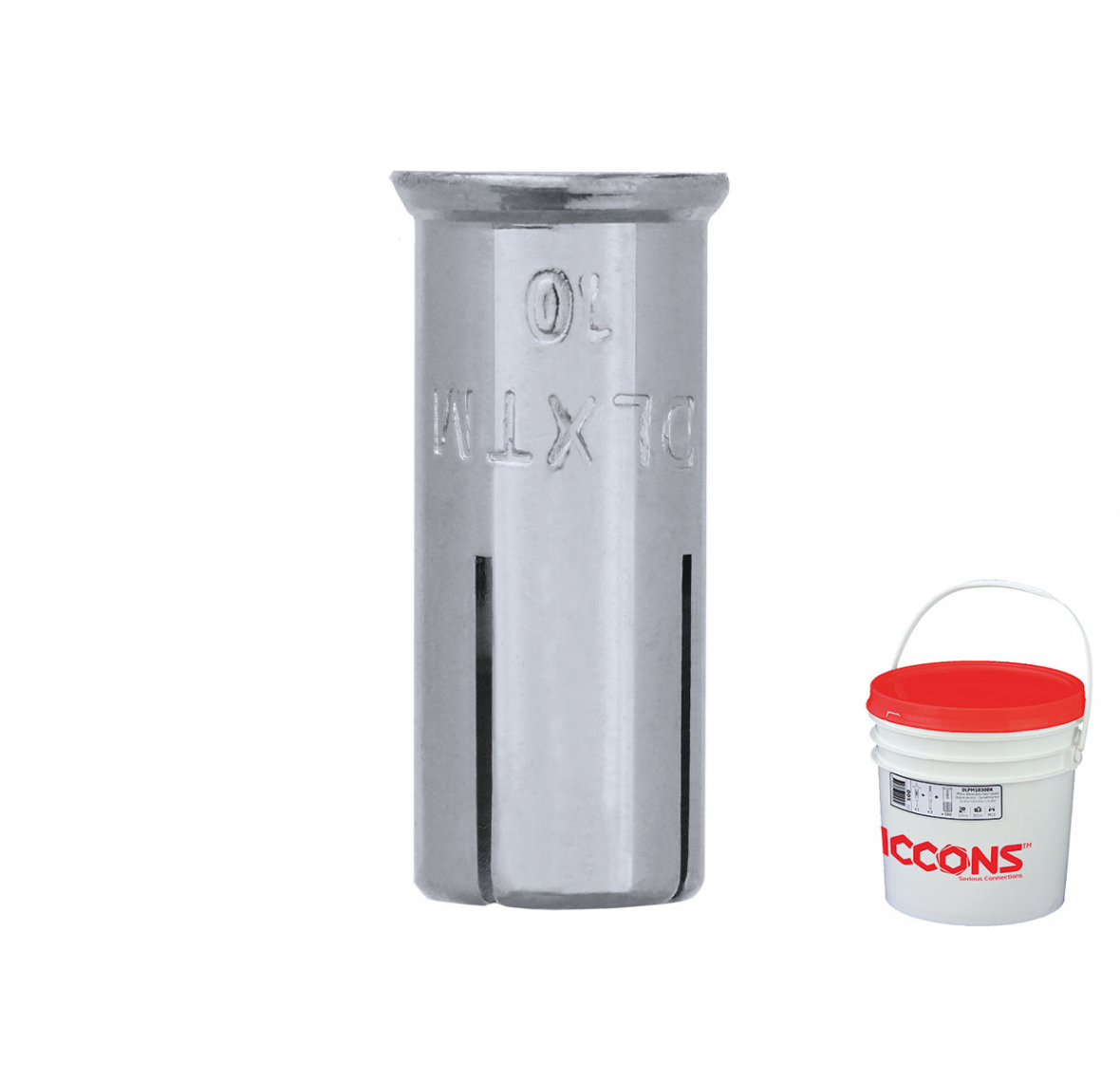 XTM Drop-In Anchors (Lipped) - Approved (Bucket) | ICCONS
