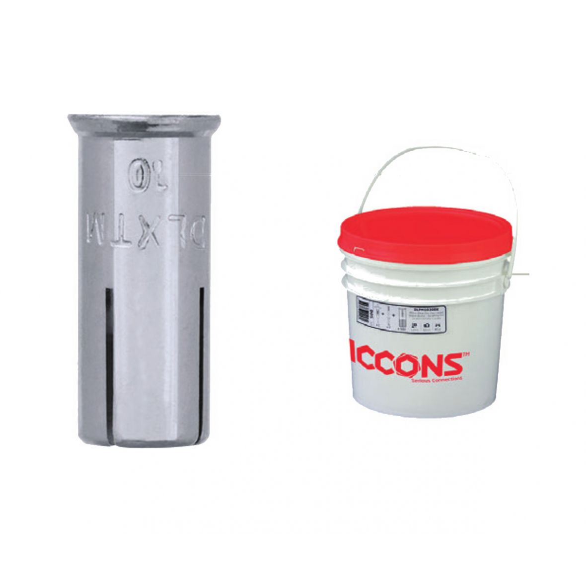 XTM Drop-In Anchors (Lipped) - Approved (Bucket with SDS Tool)
