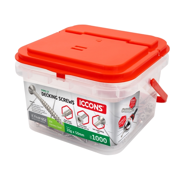 General Purpose Decking Screw 304SS Kit | ICCONS