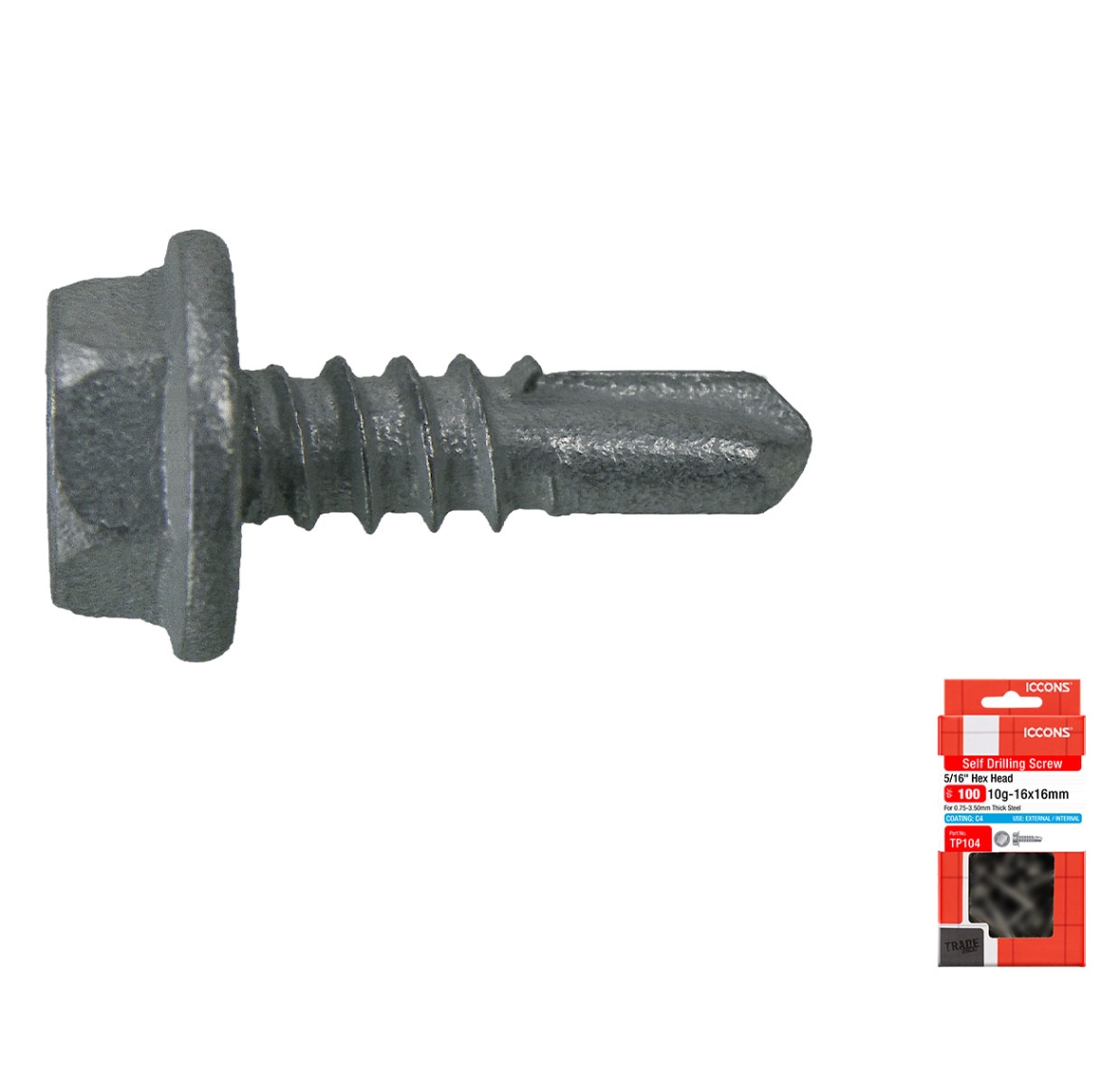 Trade Pack - Self Drilling Hex - Coarse Thread | ICCONS