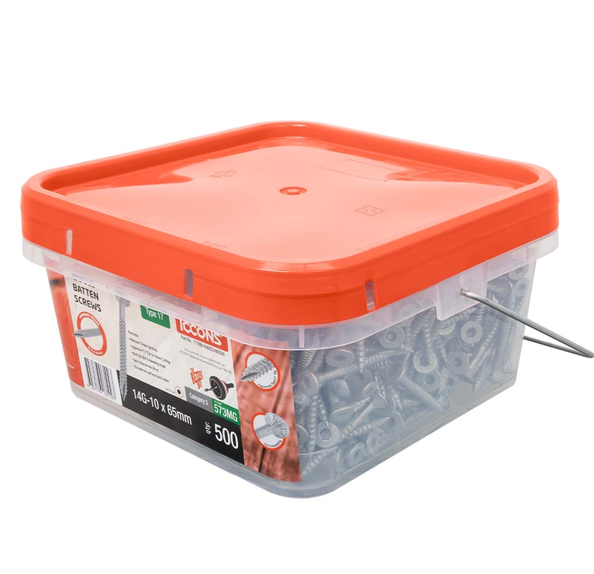 Type 17 Bugle Batten - Coarse Thread - Bucket | ICCONS