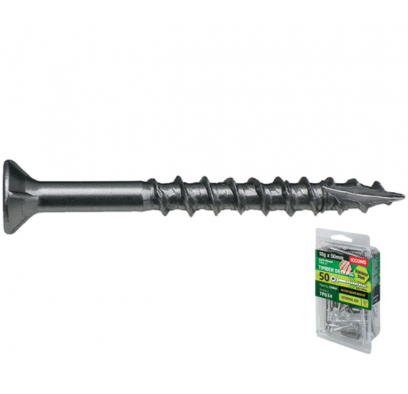 Trade Pack - Knife Thread Decking Screw - Coarse Thread - ICCONS