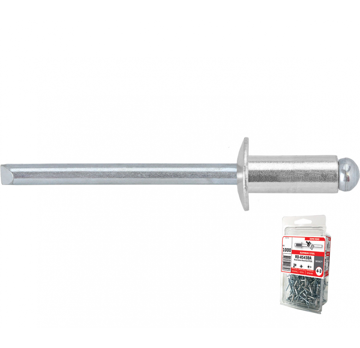 Aluminium / Steel - Dome Head Rivets (Trade Pack) | ICCONS